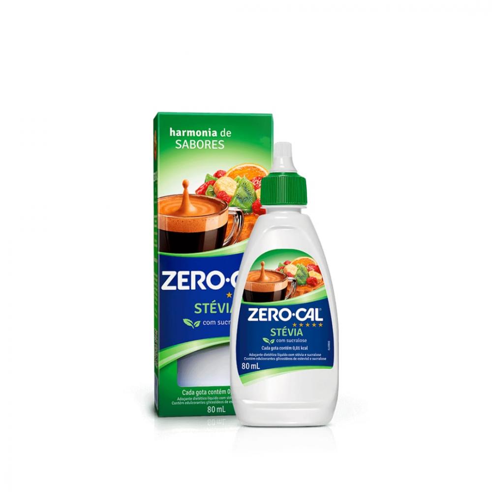 VC Alimentos - Adoçante Zero-Cal Stévia 80ml - Meu catálogo fácil!