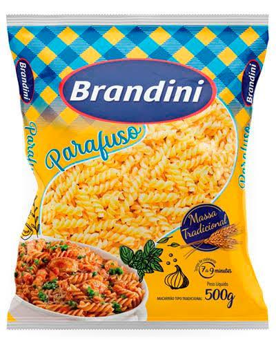 VC Alimentos - Macarrão Parafuso Brandini 500g - Meu catálogo fácil!
